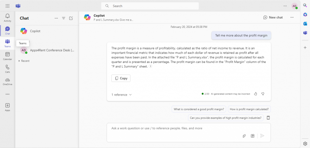 Accessing Excel Files Within Microsoft Teams Using Copilot | O365CloudExperts